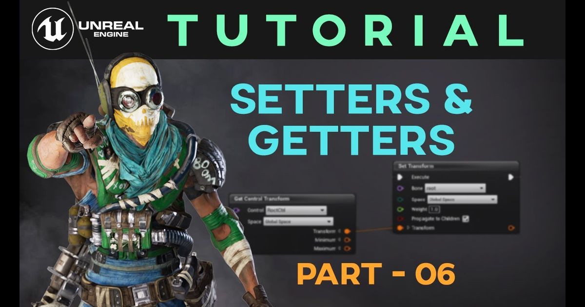 Agora.community | Control Rig Tutorial - Setter & Getter Nodes - Part 6